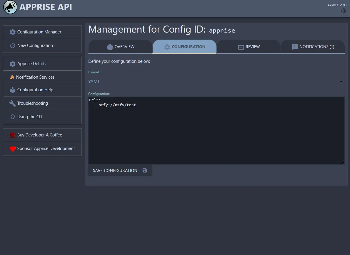 Self-hosted notifications with ntfy and Apprise